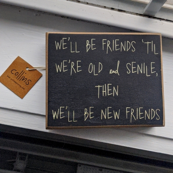 collins | Accents | Collins Friends Sign | Poshmark